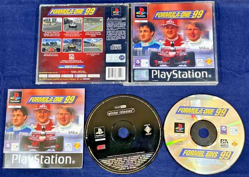 Sony PlayStation 1 Ps1 Game Formula One 99 Boxed With Manual and Demo ...