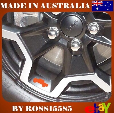 ORANGE - Wheel Decals To Fit Jeep Gladiator (Vinyl Stickers) | eBay