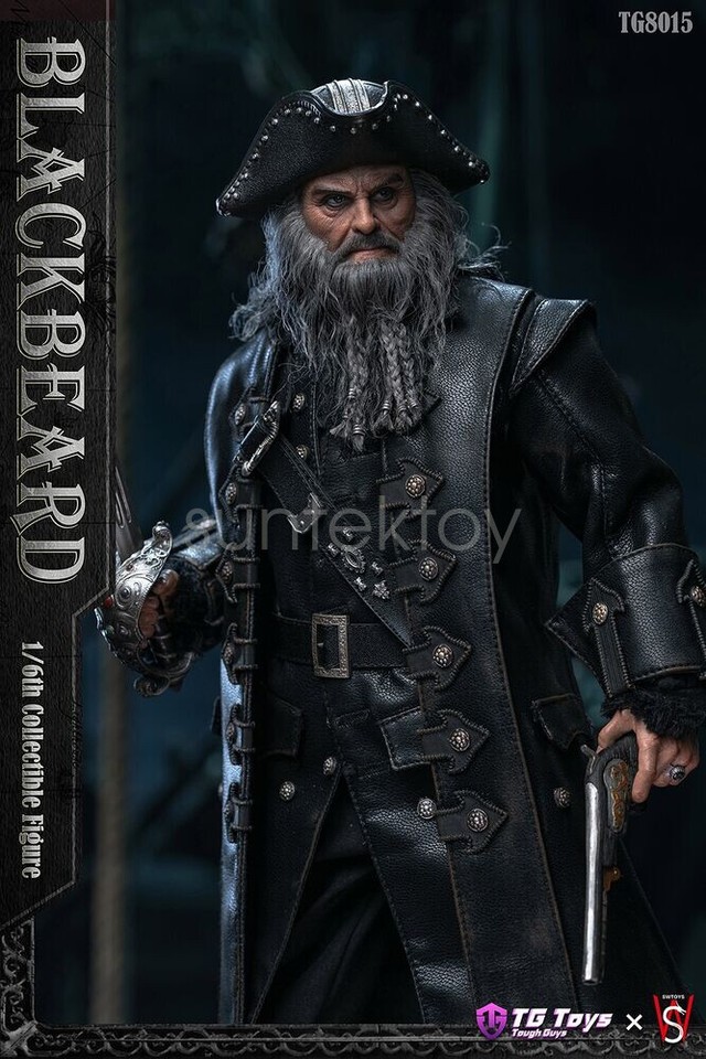 TGTOYS×SWTOYS TG8015 1/6 Scale Blackbeard Pirates Caribbean Action ...