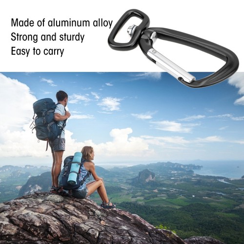 Rotating Snap Hook Rotatable Aluminum Alloy Square Bottom D Ring Hooks ...