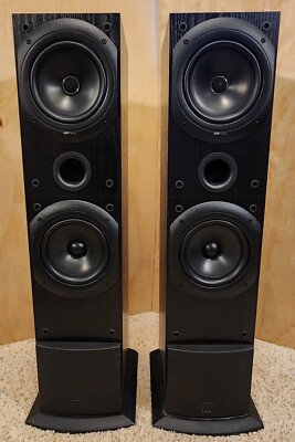 PAIR OF KEF Q SERIES SP Q50 SP3174 FLOOR STANDING HOME THEATER TOWER ...
