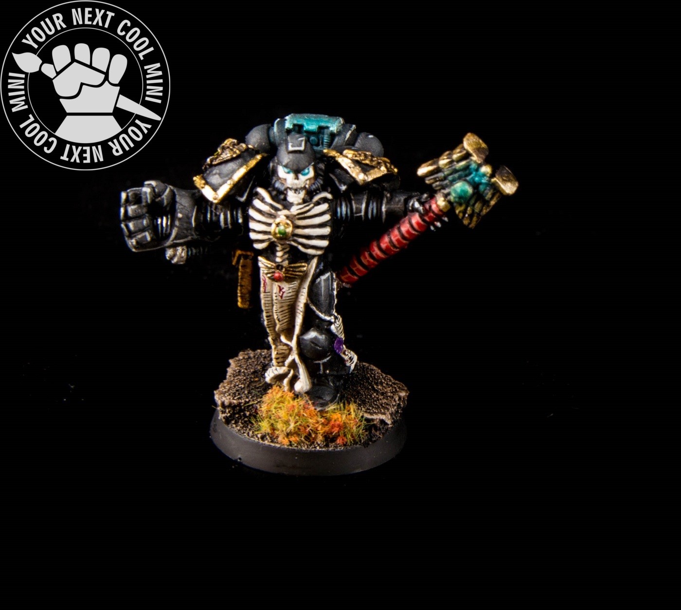 Warhammer40K METAL Space Marines Chaplain with Crozius & Power Fist ...