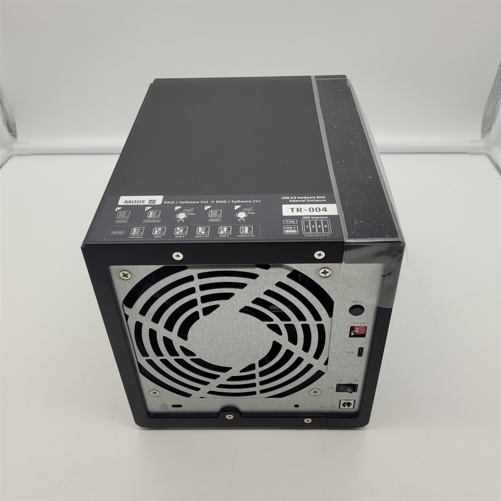 QNAP TR-004-44WD-US 4 Bay DAS (USB Type-C) 12TB Storage, RAID 5 WD Red ...