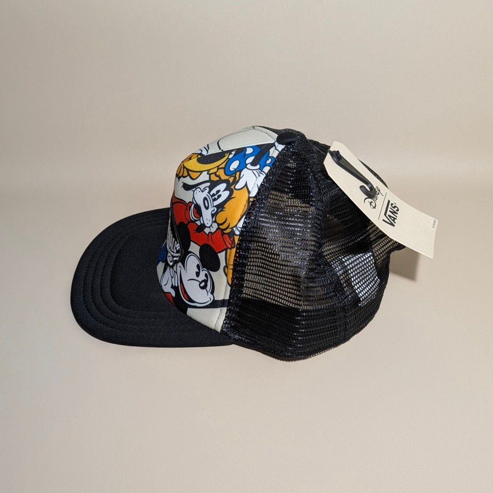 Vans Disney Trucker Hat Cap Mickey Mouse Donald Duck Goofy NWT 5-Panel ...