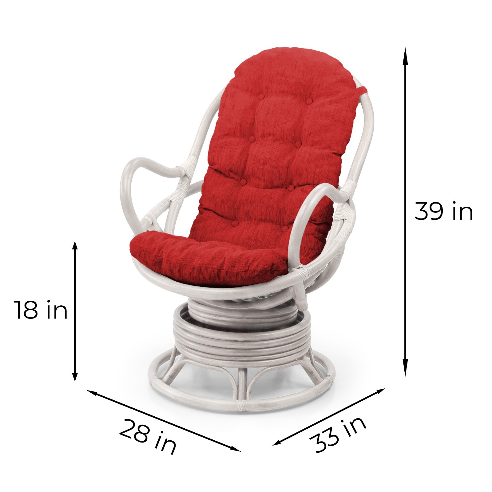Lounge Java Set of 2 Swivel Rocking Chairs Rattan Wicker and Coffee ...