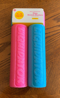 Max Liquidator Mega Water Blasters 2pk *Sun Squad*Pink & Blue**New Free ...