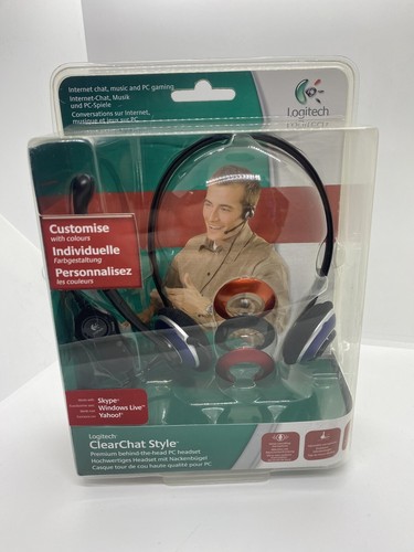 ClearChat Style Premium Behind the Head PC Headset Logitech BRAND NEW ...