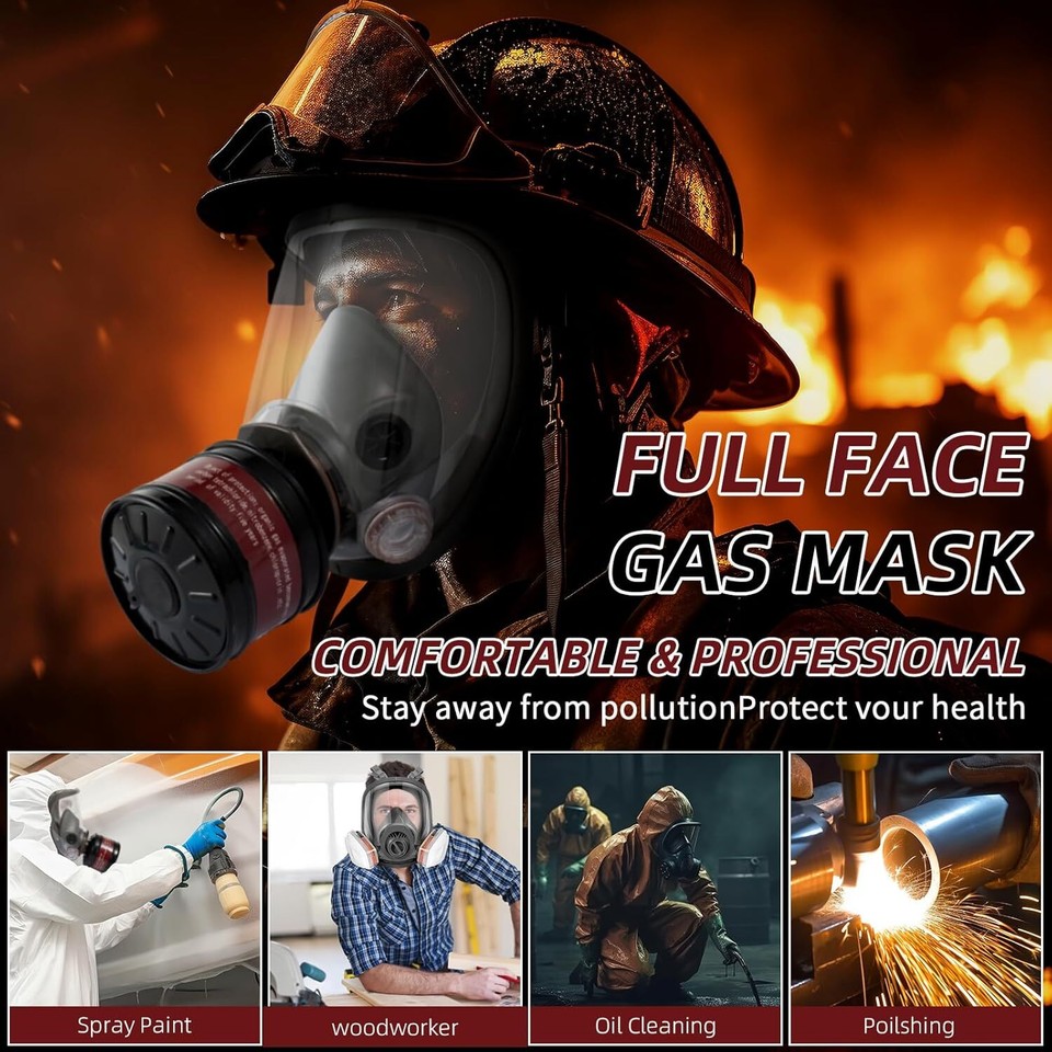 Gas Masks Survival Nuclear and Chemical, Gas Mask 40mm Activated Carbon ...
