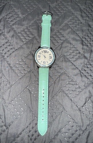 Women’s Avon Genuine Leather Quartz Watch Blue Turquoise Mint ...