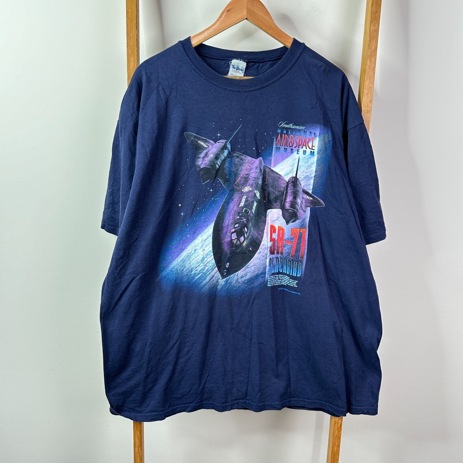 Vintage Lockheed SR-71 Blackbird Shirt Mens 2XL Smith… - Gem