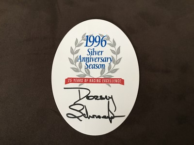 NASCAR racing driver Dorsey Schroeder Autographed 1996 Sticker Decal ...