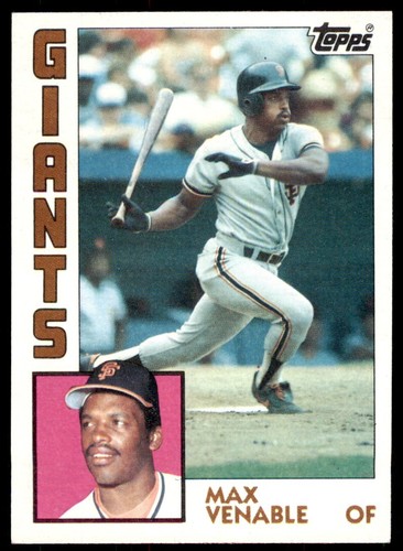 1984 Topps. Max Venable . San Francisco Giants #58 | eBay