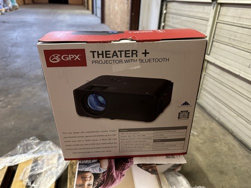 GPX PJ300B 800 x 480 Mini Projector with Bluetooth and 2000 Lumens ...