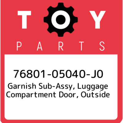 76801-05040-J0 Toyota Garnish sub-assy, luggage compartment door ...