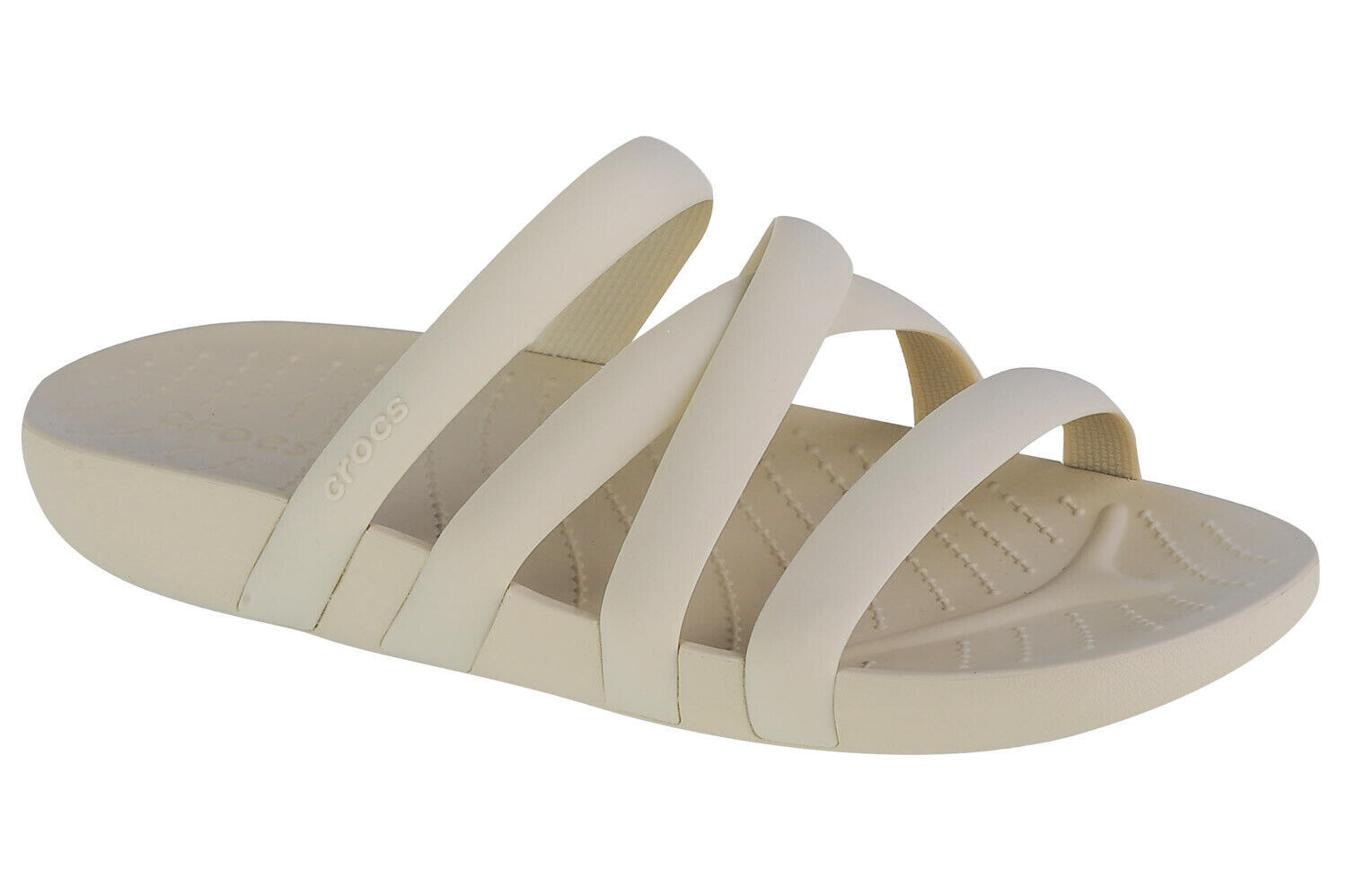 Crocs SPLASH Strappy Slides Sandals Bone Size US W8 E… - Gem