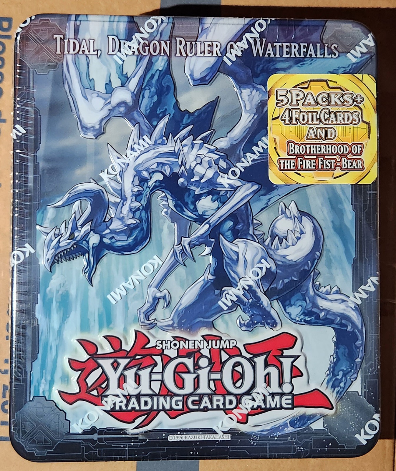 YUGIOH 2013 TIDAL, DRAGON RULER OF WATERFALLS COLLECTORS TIN FACTORY ...