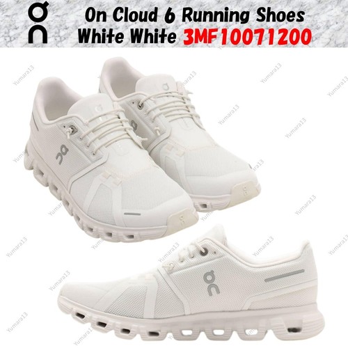 Chaussures de course On Cloud 6 blanc blanc 3MF10071200 pointure homme ...