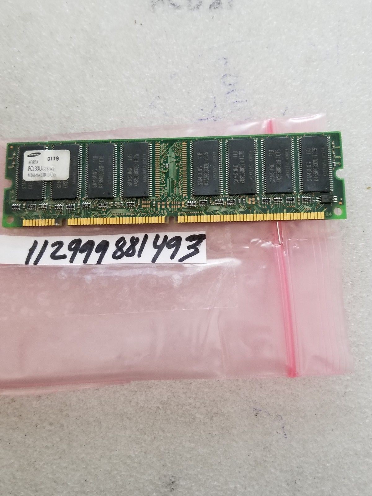 512MB SDRAM SDR SD PC133 133MHZ 133 168PIN NON-ECC PC DESKTOP 32x8 ...