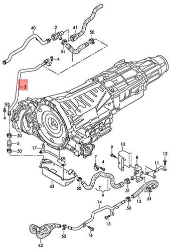 NEW AUDI A6 AVANT S6 QUATTRO COOLANT PIPE RIGHT REAR 4G0121485Q 13-17 ...