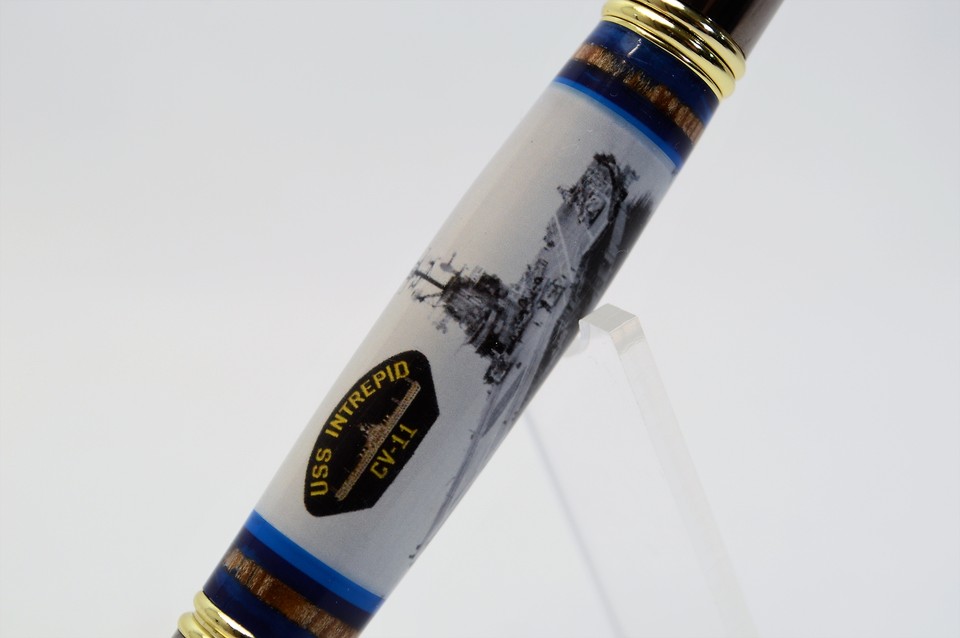 USS Intrepid Twist Pen Made From Wood From the Aircraft Carrier USS ...