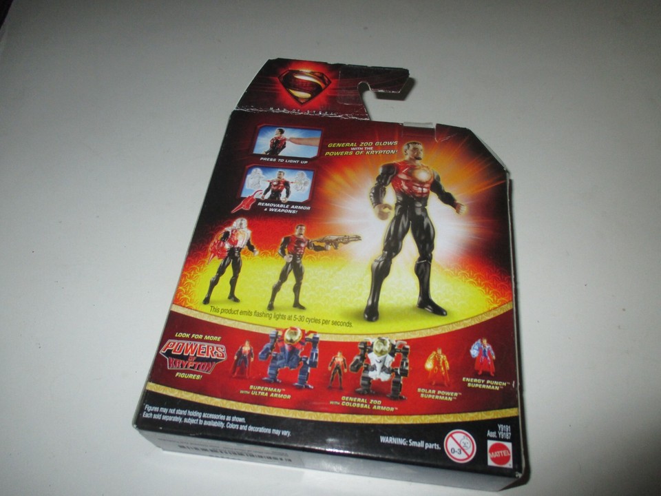 DC Superman Man of Steel Powers of Krypton Blade Blaze General Zod 2013 ...