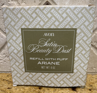 AVON ARIANE Satin Beauty Dust Body Powder REFILL PUFF 6-oz NEW Vintage ...