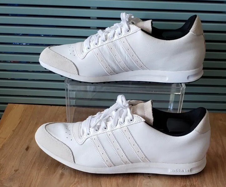 Adidas Adicross Golf Spikeless White Leather Shoes Wo… - Gem
