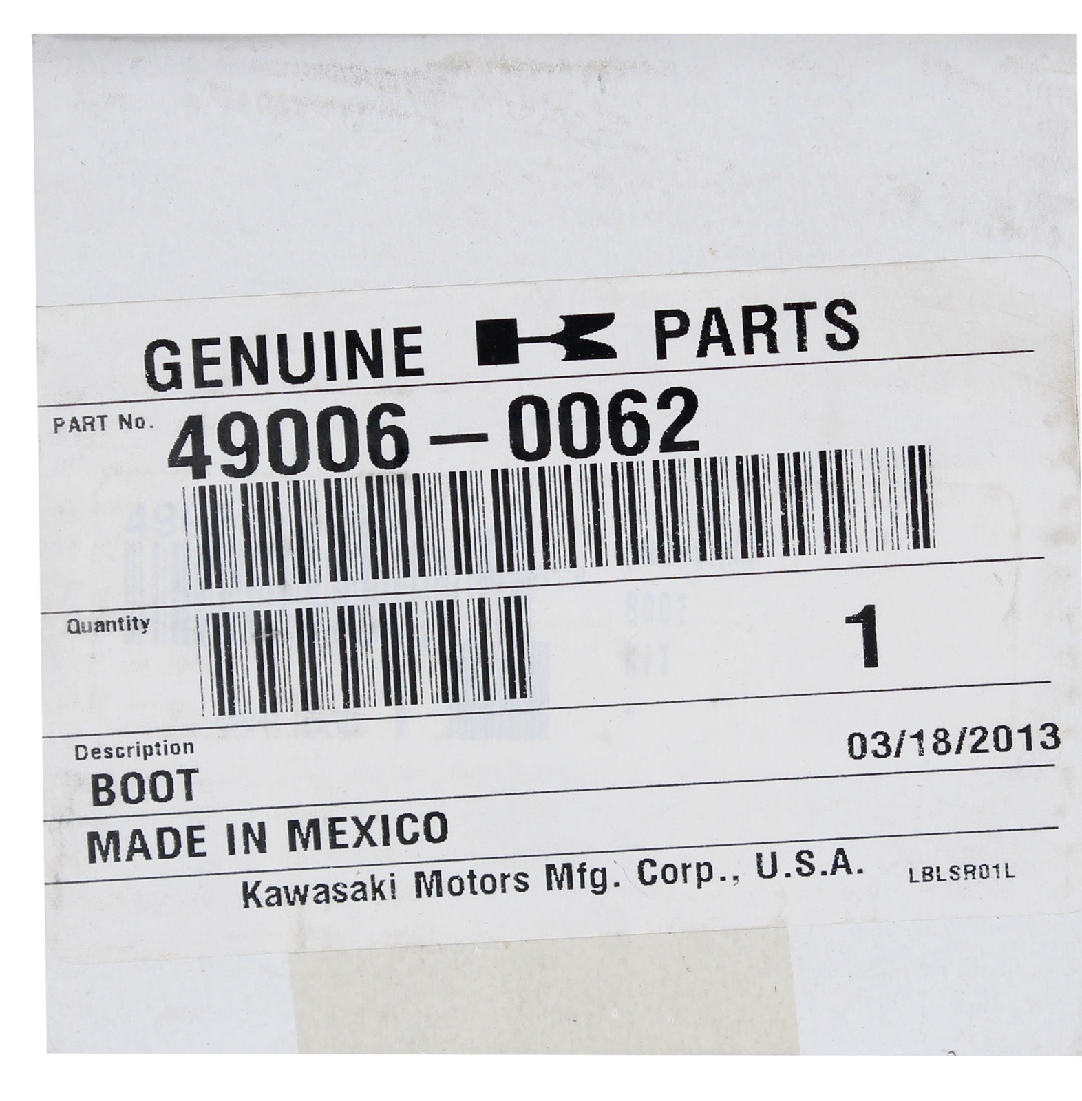Kawasaki Boot Part Number - 49006-0062 | eBay