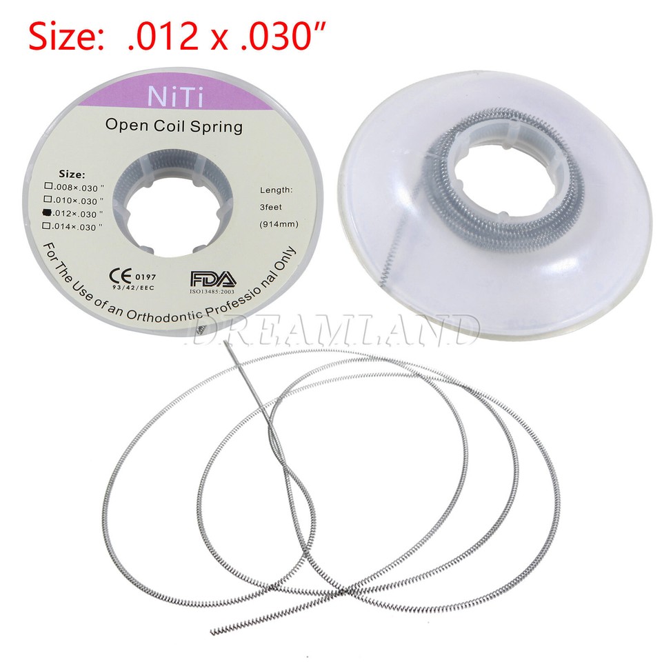914 mm Dental Orthodontic Niti Open Coil Spring 3 Feet 012 Inch | eBay