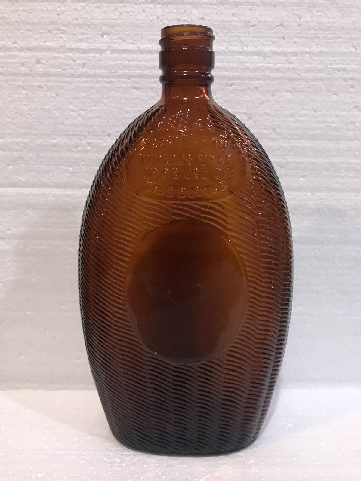 Vintage Brown Bottle Federal Law Forbids Sale or Re-use of This Bottle ...