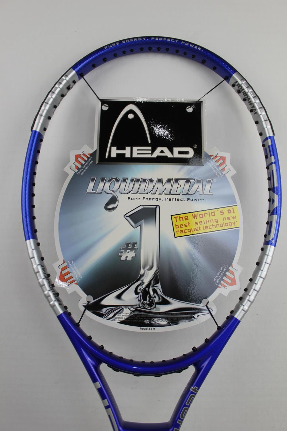 Head Liquidmetal Heat Tennis Racket w/ Cover 4 3/8 in, Strung MP New ...