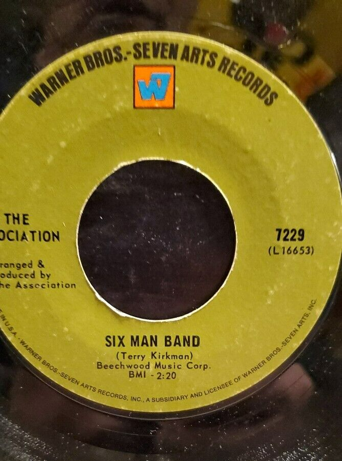 THE ASSOCIATION 7" 45 RPM "Six Man Band" & "Like Always" VG condition ...