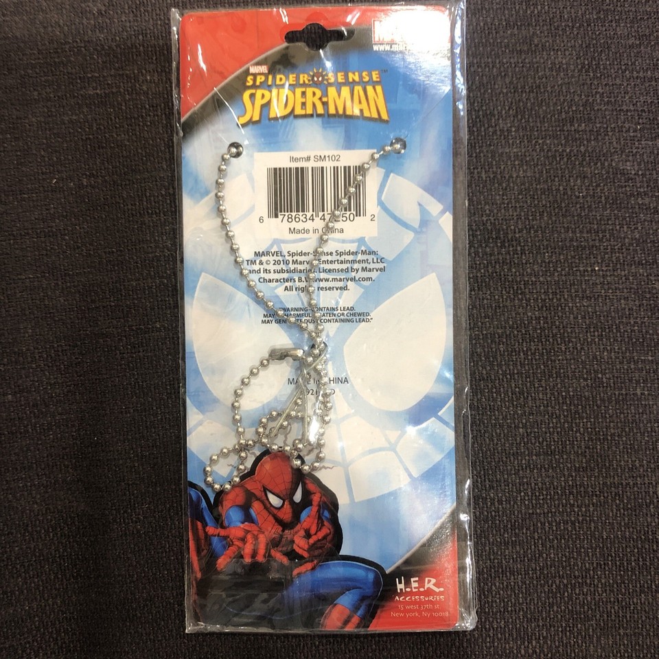 Marvel DOG TAG NECKLACE Spiderman Spidey Superhero Comic Book Hero Gift ...