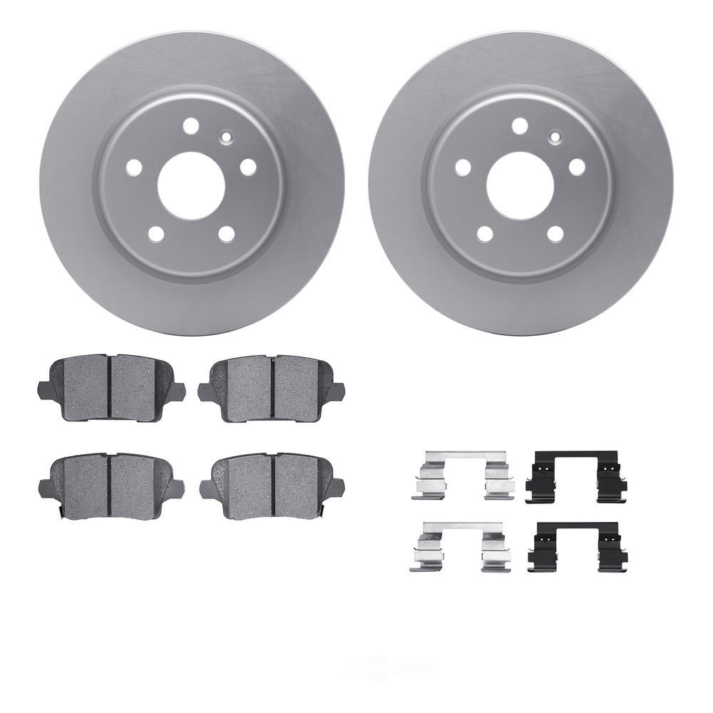 DFC Geospec Rotors with 5000 Advanced Brake Pads includes Hardware fits ...