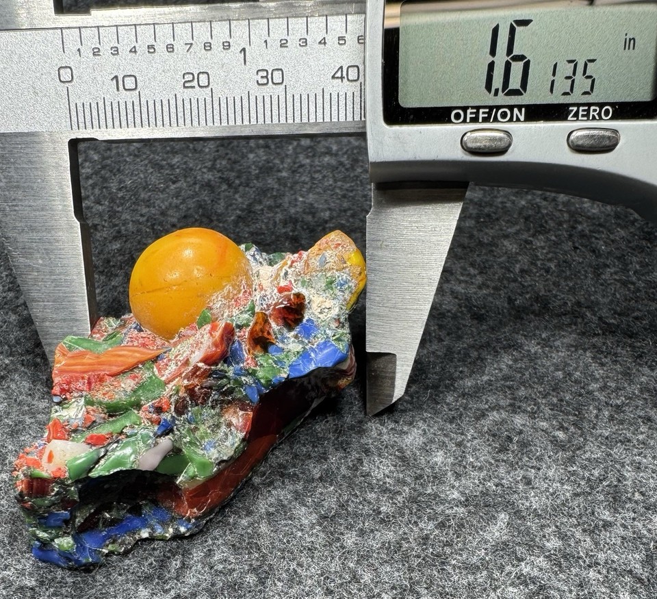 Akro Agate Marble Imbedded In Cullet - Dug At Akro FactoryGreat History ...