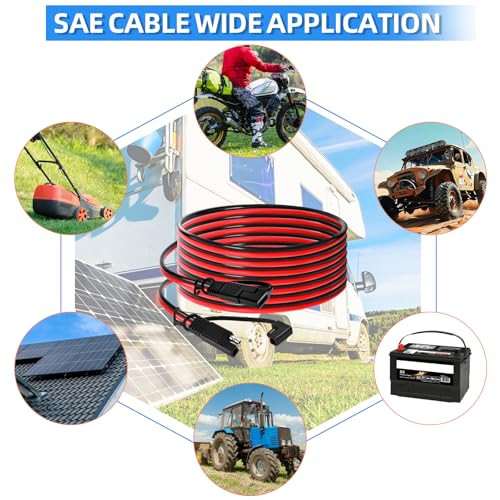 SAE Extension Cable 12 AWG 30FT SAE to SAE Quick Disconnect Wire Harness SAE | eBay