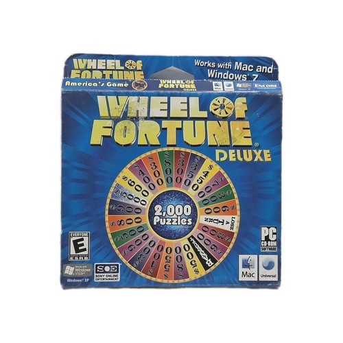 Wheel of Fortune Deluxe - Americas TV Game - PC CD-ROM - 2000 Puzzles ...