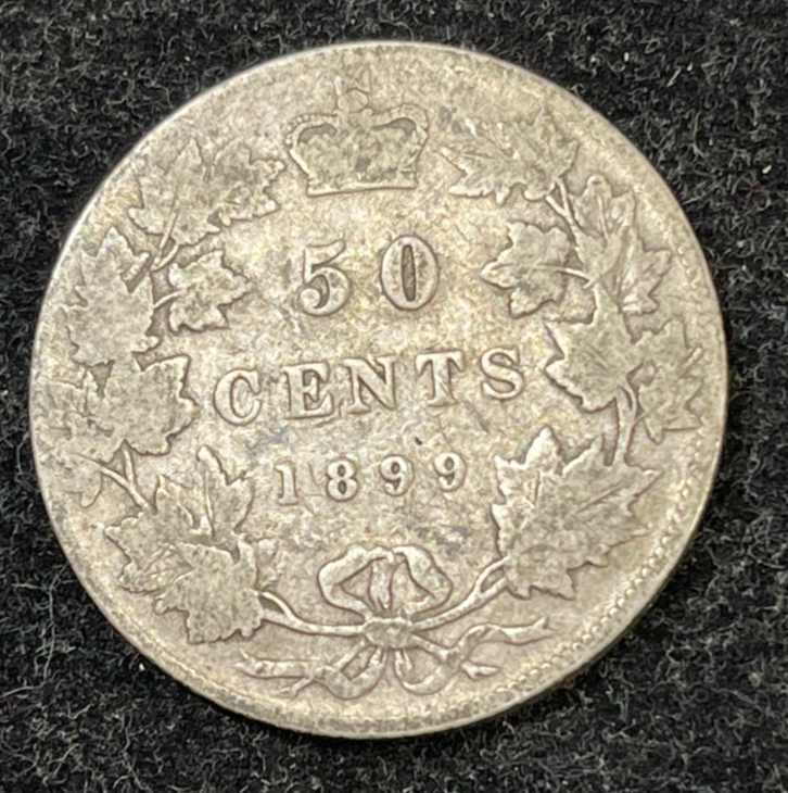 1899 Canada 50 Cents Low Mintage 50,000 Key Date RARE High Value | eBay
