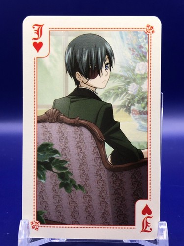 Earl Ciel Phantomhive Black Butler Playing Cards Card Animage 2009 ...