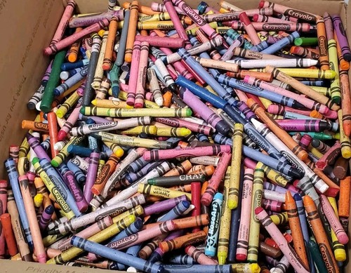 Craft Lot Crayons Broken & Whole Wax Melting Art Crayola Bulk 16 Lbs ...