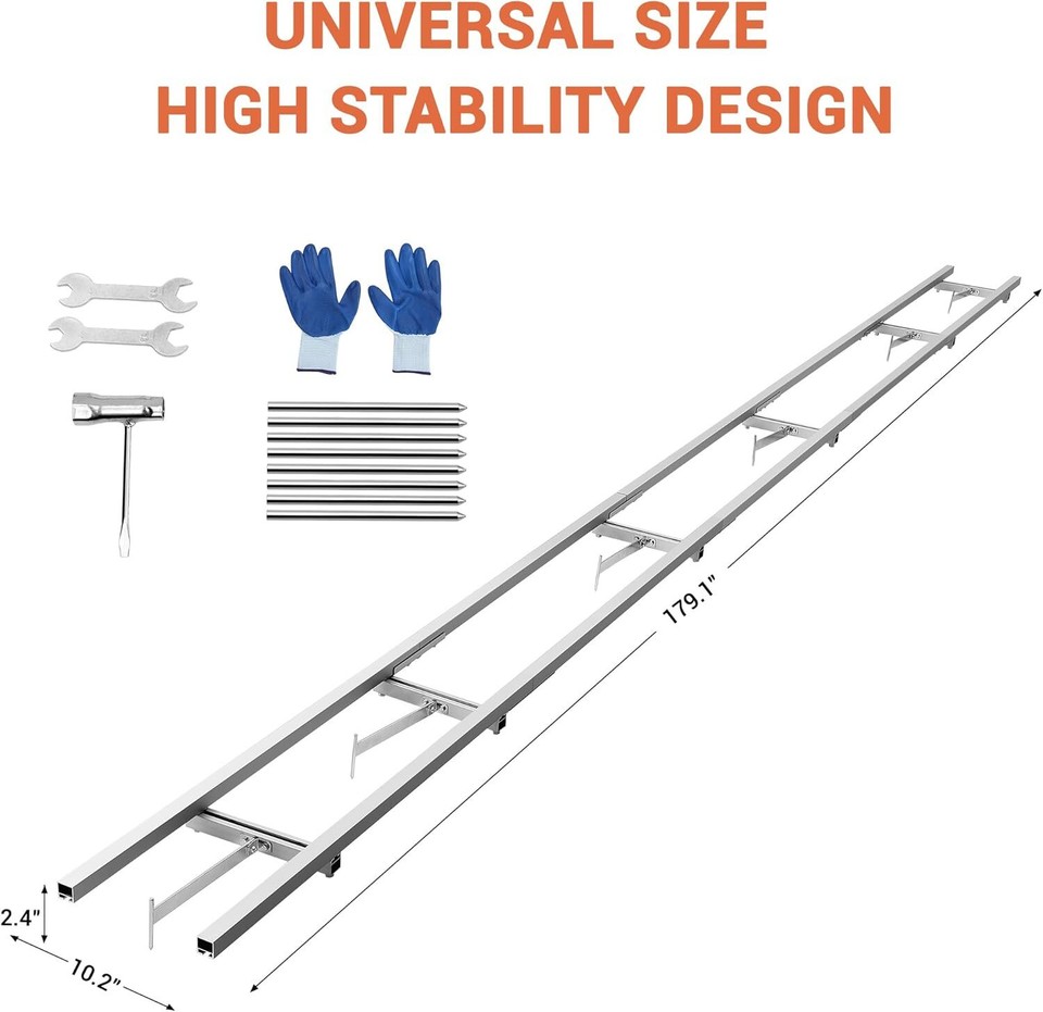 9/12/15FT Aluminum Adjustable Saw Rail Mill Guide System Work with ...