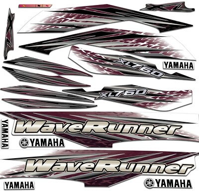 1999 Yamaha XL760 wave runner decals stickers Waverunner 760 graphic ...