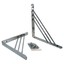 Pack of Two (2) MOON 195 Wall Mounted Shelf Brackets with hardware ...