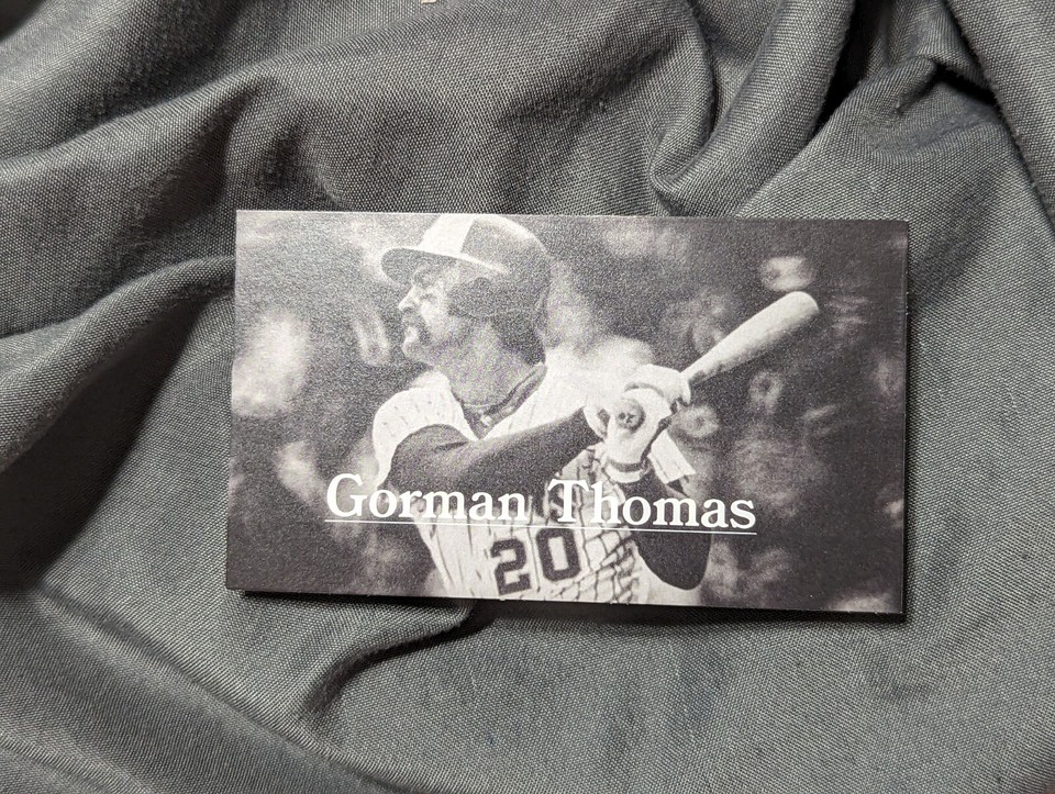 Gorman Thomas Autograph Signed business card | eBay