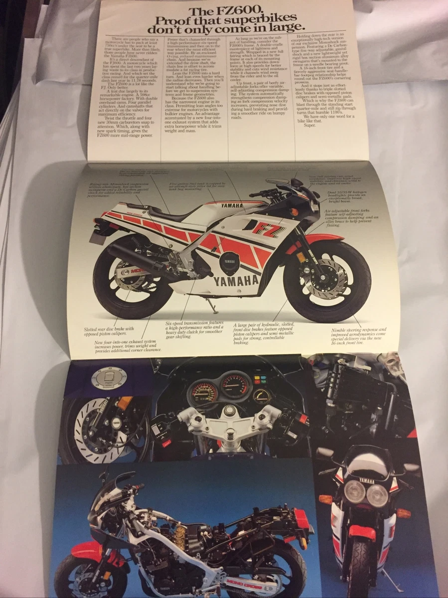 1986 Yamaha Fz600 Specs