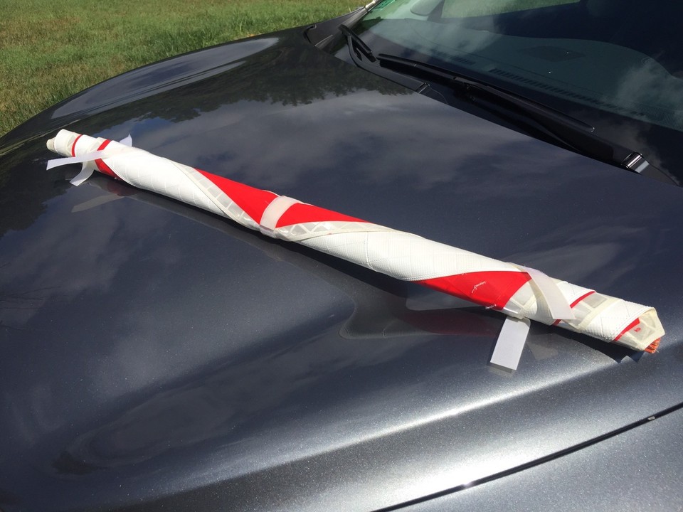 KORMAN 36" Red Vinyl Roll Up Stop Sign - 3M Reflective DOT Rollup ...