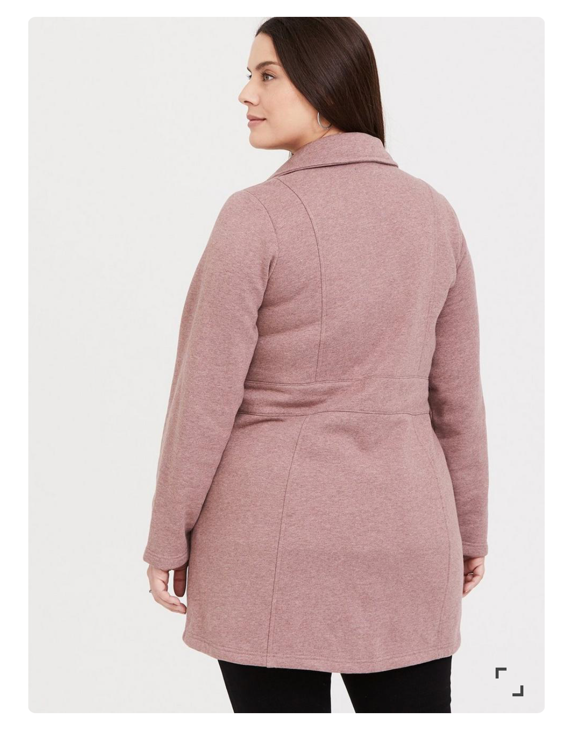 NEW Torrid 2 2X XXL Anorak Jacket Coat Sweatshirt Zip Long Brown Mauve ...