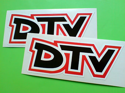 DTV Classic Motorsport Car Stickers Decals 2 off 100mm | eBay UK