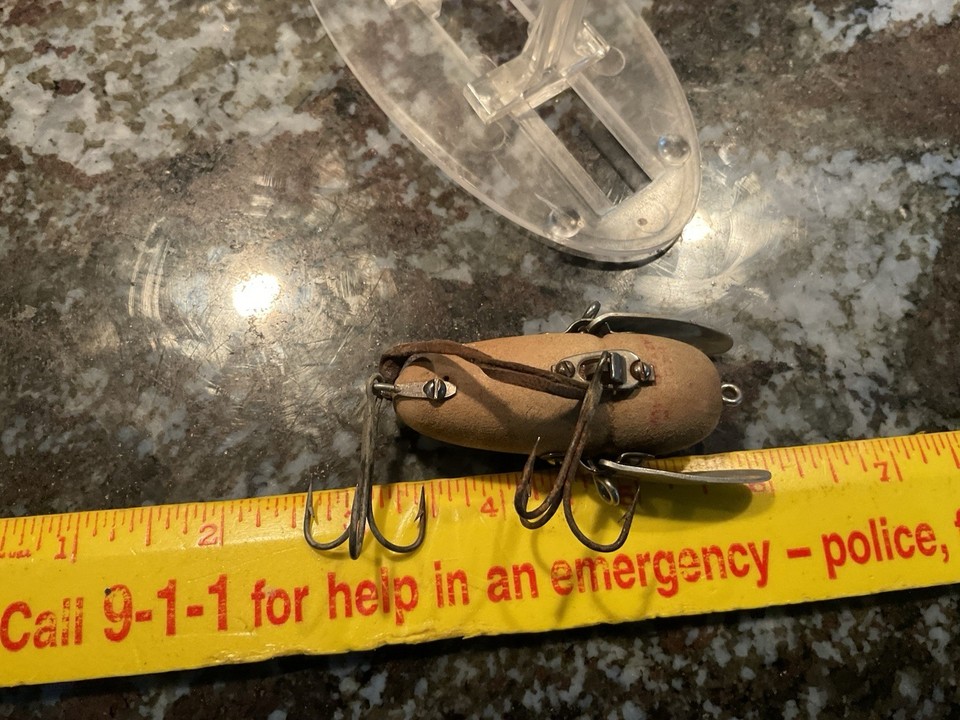 Vintage Heddon Crazy Crawler Fishing Lure RARE CHIPMUNK antque Tackle ...