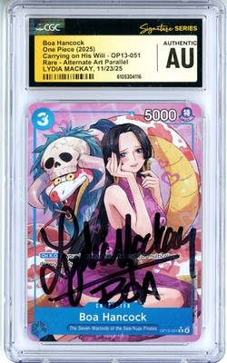 CGC Authentic Signed Lydia Mackay Hancock Boa Hancock (Alternate Art ...